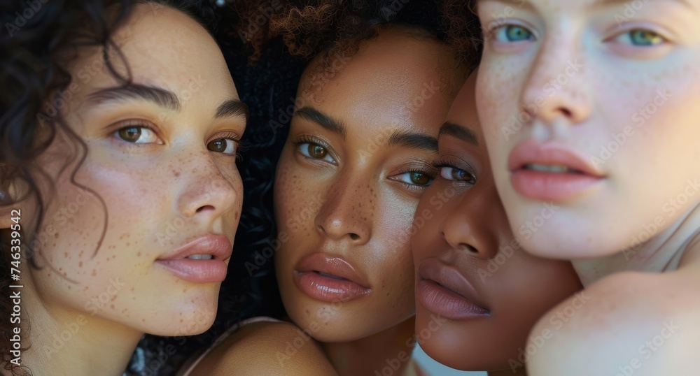 Four women showcase the beauty of different skin tones and textures ...