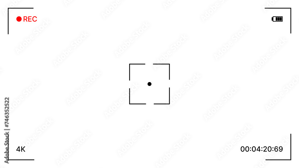 camera viewfinder template transparent background illustration viewport ...