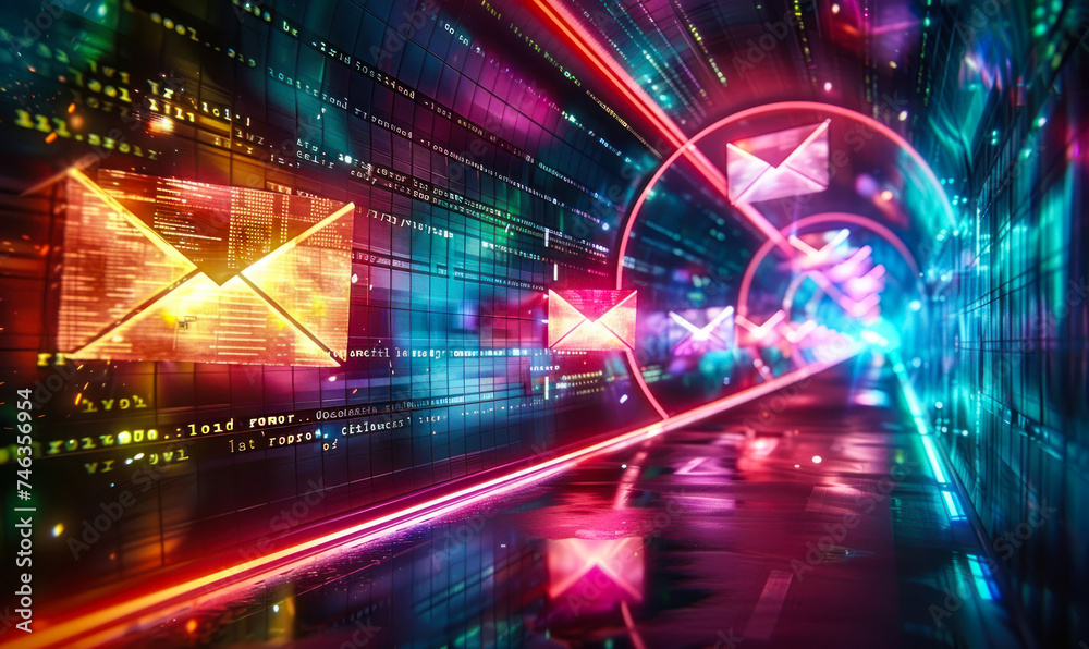 Dynamic digital representation of email communication with vibrant ...