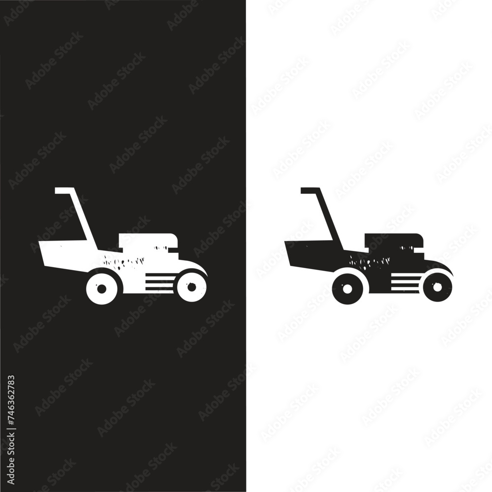 Lawn Mowers icon, Lawn Mower Machine Icon Outline Vector, lawn mower ...