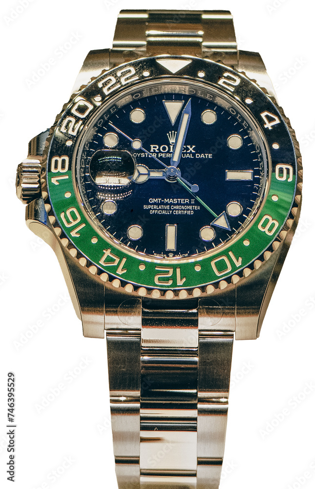 Rolex GMT-Master II professional watches with black and green bezel ...
