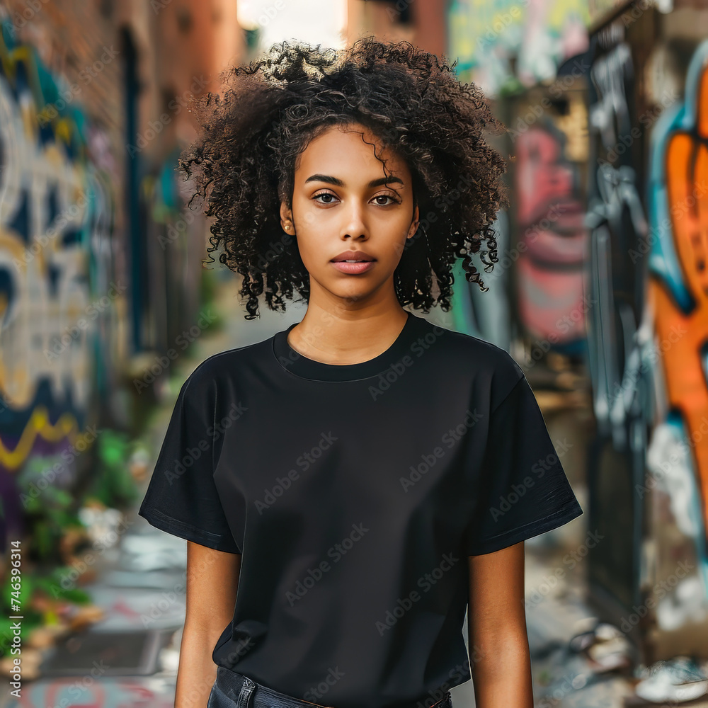 Urban Model. Generated Image. A digital rendering of a female model ...