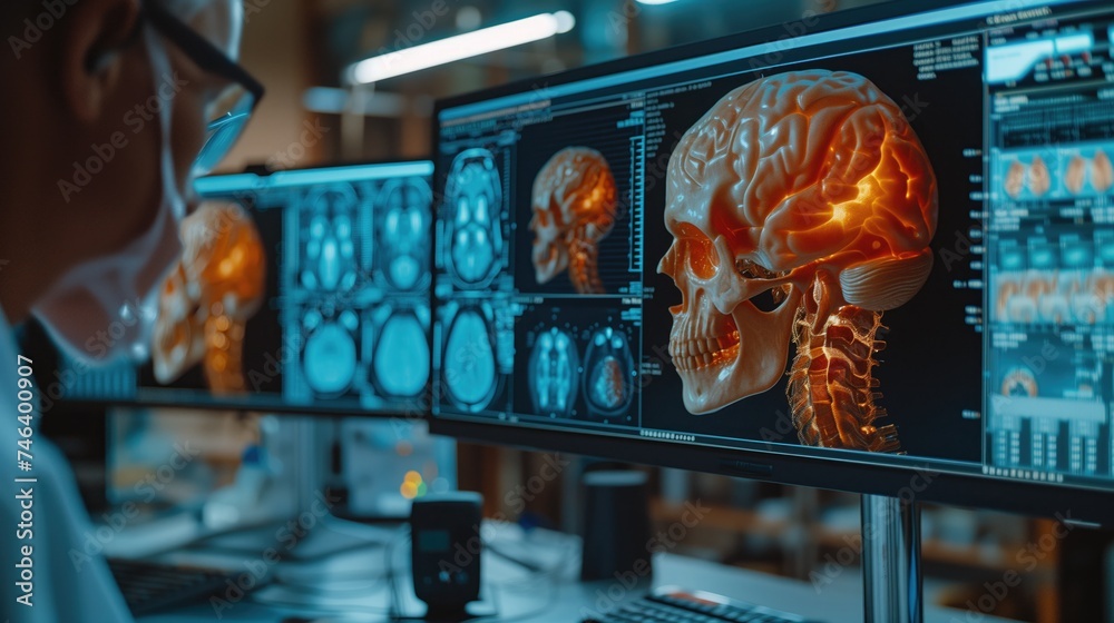 Medical Diagnosis.: Doctors use advanced medical imaging equipment ...