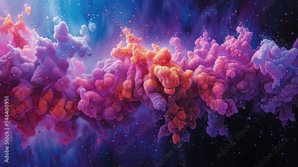 illustration , background the structure of molecule and function of a ...