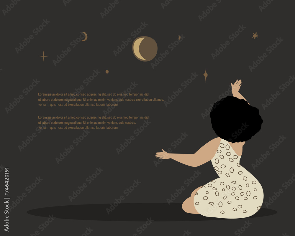 Woman astrologist,fortune-teller making a prediction,forecasting ritual ...