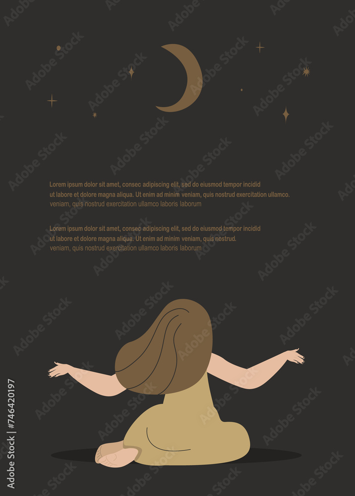 Woman astrologist,fortune-teller making a prediction,forecasting ritual ...