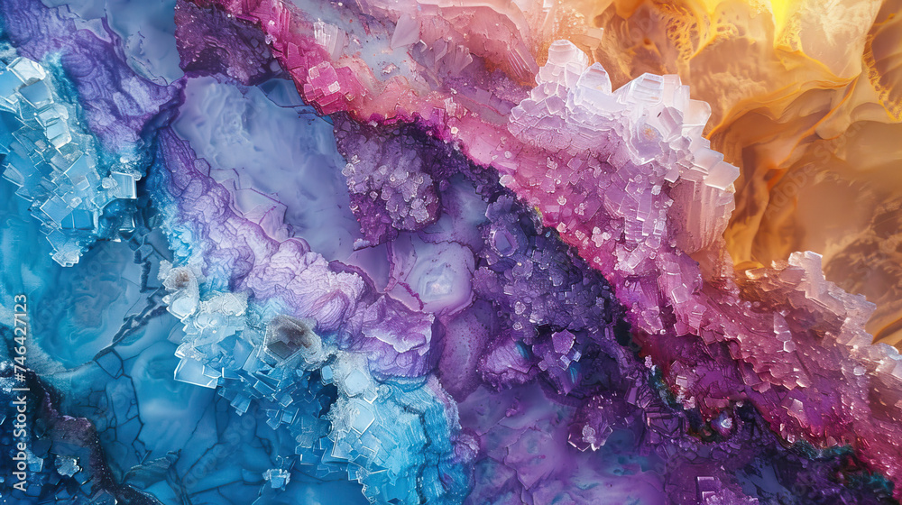 Detailed Shot of Sulfur Crystals in a Volcanic Crater in Hawaii ...