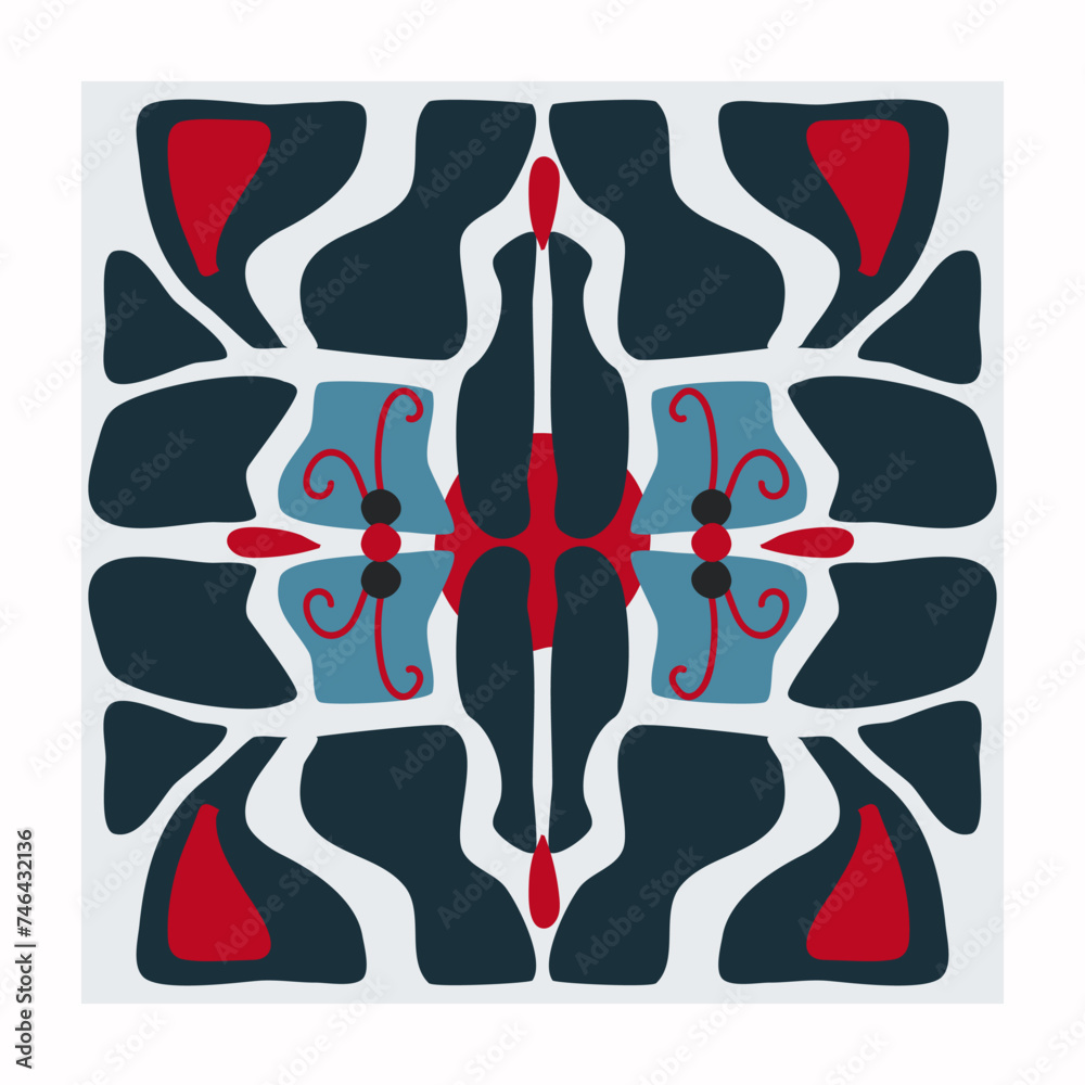 Abstract trendy creative tile pattern. Nordic Patterns, Scandi Ethnic ...