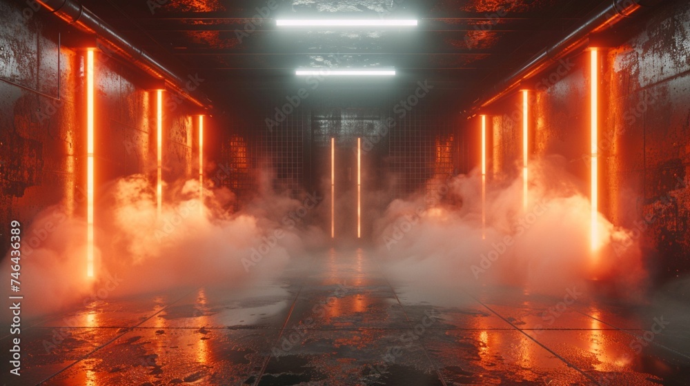 Luminous Dreamscape: 3D Rendered Sci-Fi Futuristic Wing Structures Amid ...