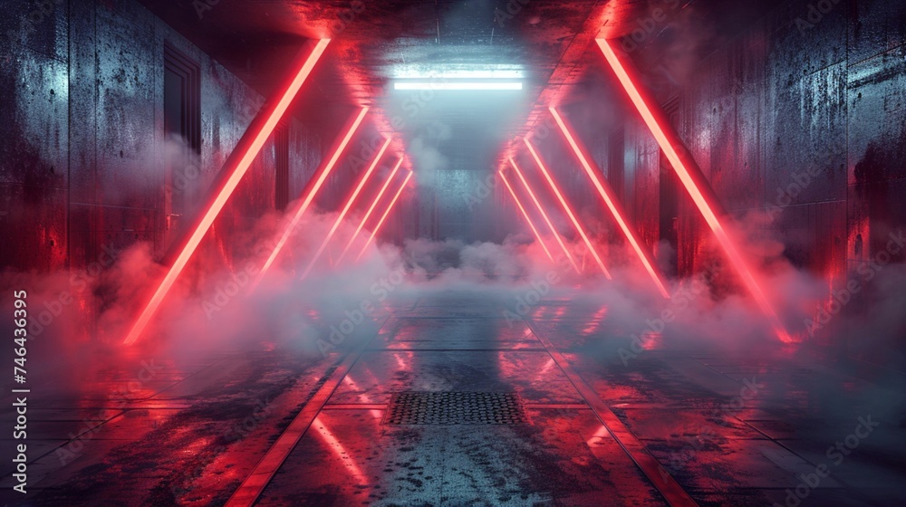 Luminous Dreamscape: 3D Rendered Sci-Fi Futuristic Wing Structures Amid ...