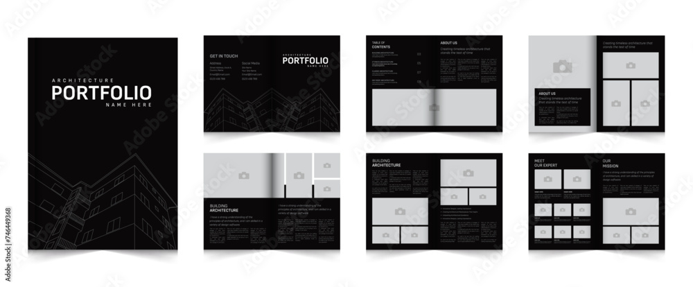 Architecture portfolio or interior portfolio or portfolio design ...