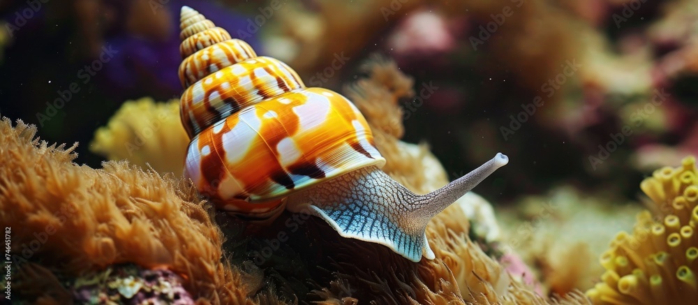 Australia's Great Barrier Reef is home to the Triton trumpet snail ...