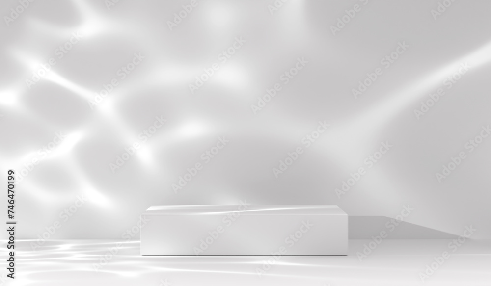 3d render pedestal cosmetic products. Luxury summer architecture ...