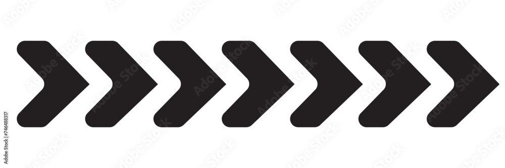 Arrow icon. Set black arrows symbols. Blend effect. Vector isolated on ...
