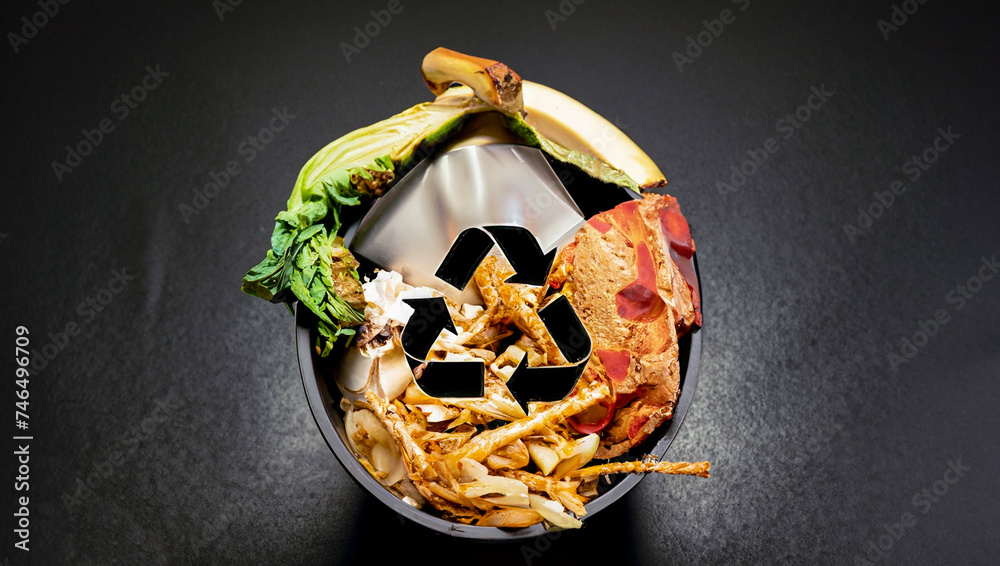 Impact of food waste on the environment, emphasizing the importance of ...