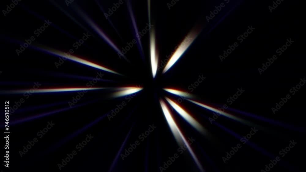 Abstract loop center white purple star radial optical lens flares light ...