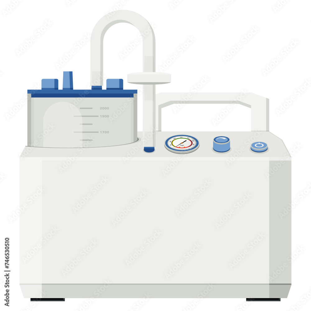 Medical equipment, emergency aspirator portable suction device used to ...