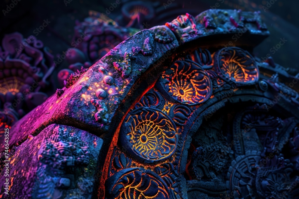 The intricate patterns and textures of Mesopotamian artifacts slowly ...