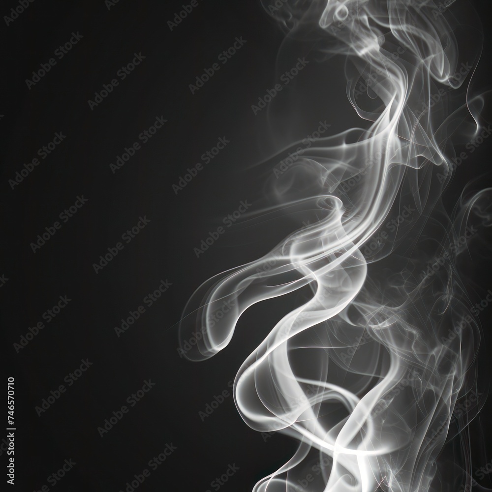 Abstract black and white 3D smoky modern soft luxury texture curve ...