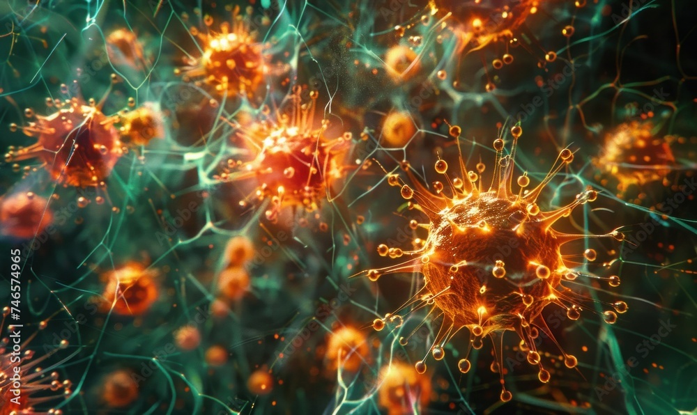 Data corruption: computer virus spreading across digital networks and ...