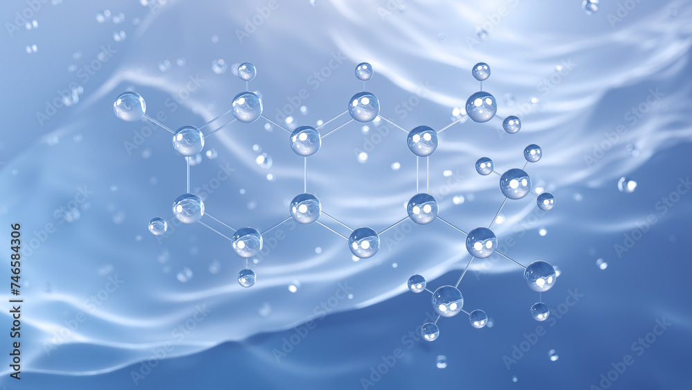 reproxalap molecular structure, 3d model molecule, small molecule ...