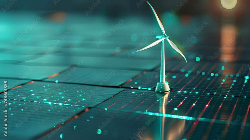 solar cell plant and wind generators in urban area connected to smart ...