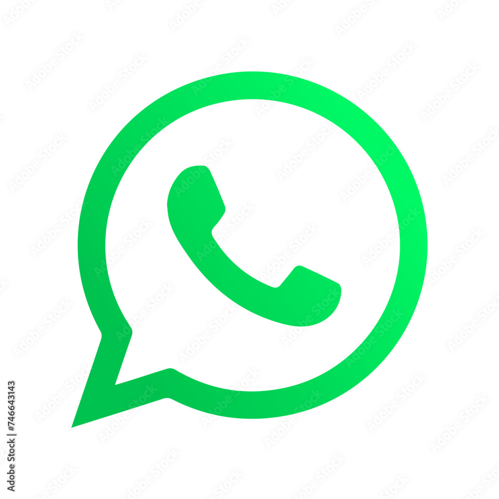 WhatsApp icon Stock Vector | Adobe Stock