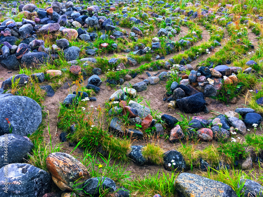 Secrets and riddles are hidden in the depths of the ancient stone ...