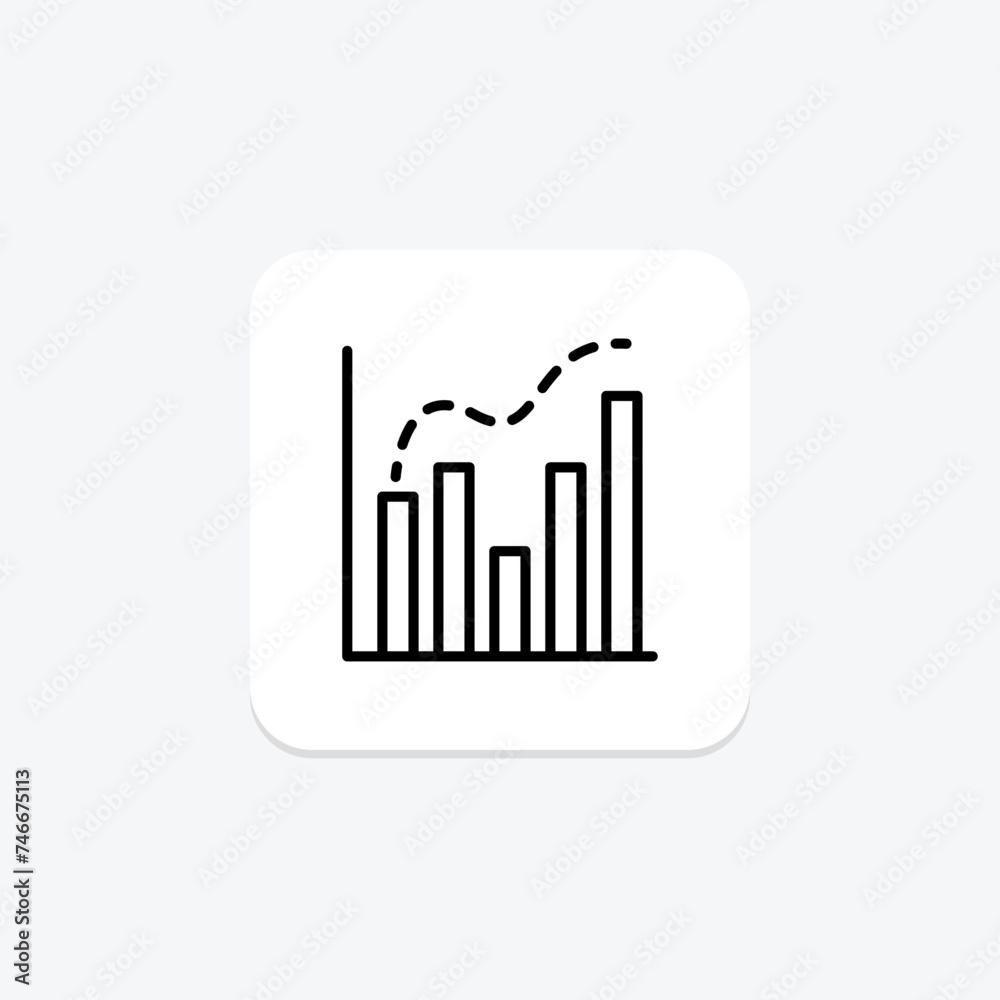 Histogram icon, histograms, frequency distribution, frequency graph ...