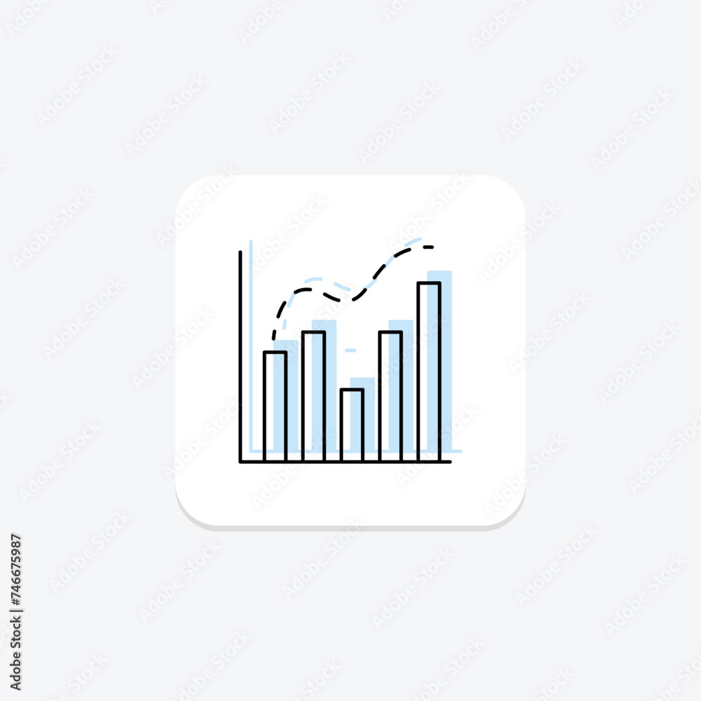 Histogram icon, histograms, frequency distribution, frequency graph ...