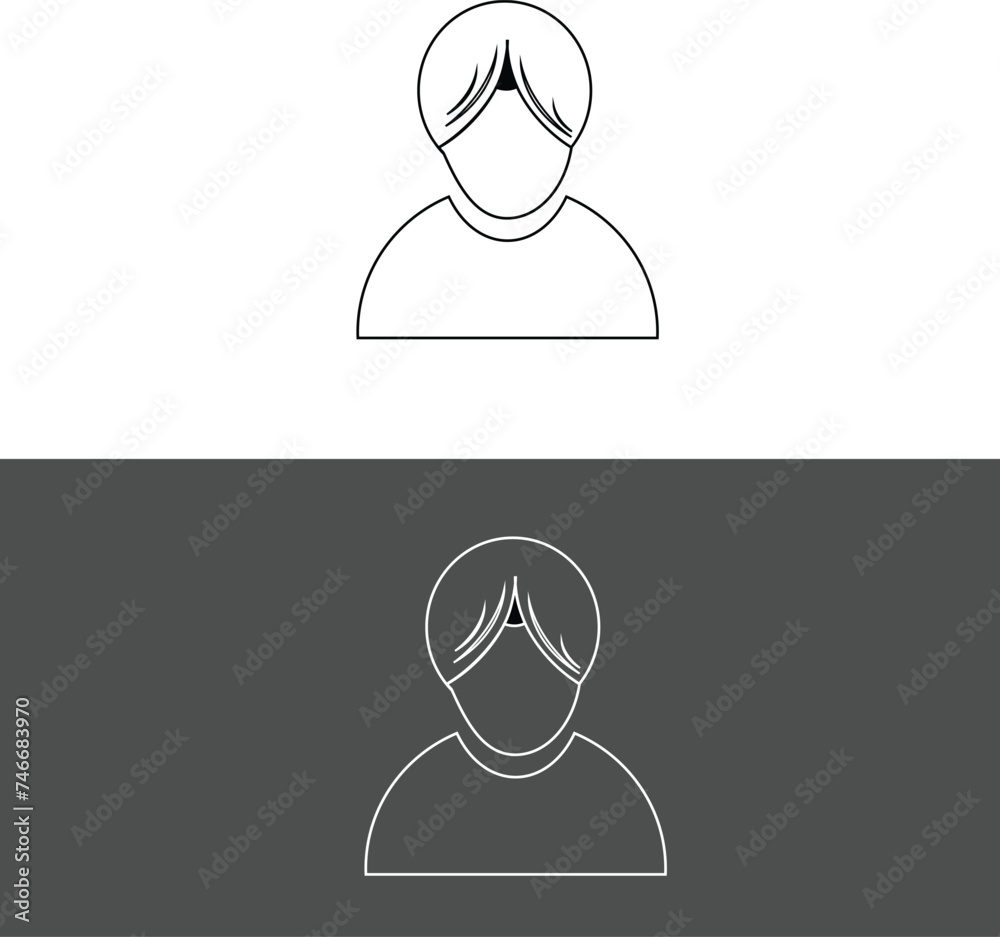 People and person icon. people icon with modern flat design. People ...