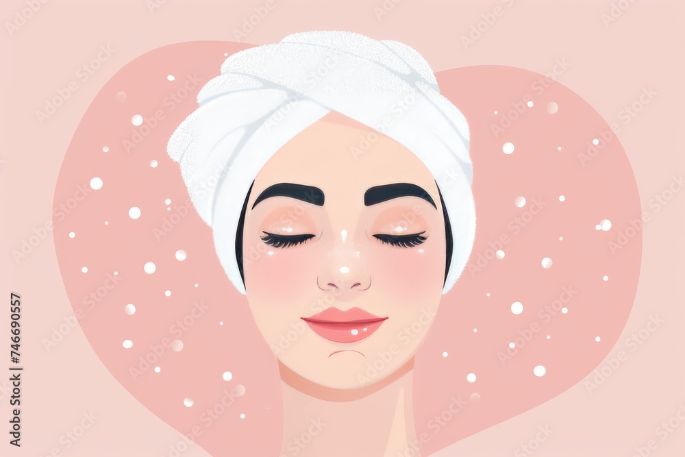 Facial skin balancing cream pot skin care cream. Skincare treatment ...