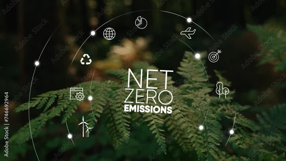 Net zero emission concept 2050. Carbon neutral concept. Net zero ...