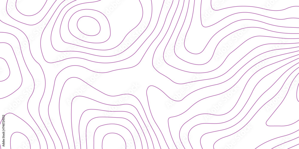 Abstract background with topographic contour map with purple color ...