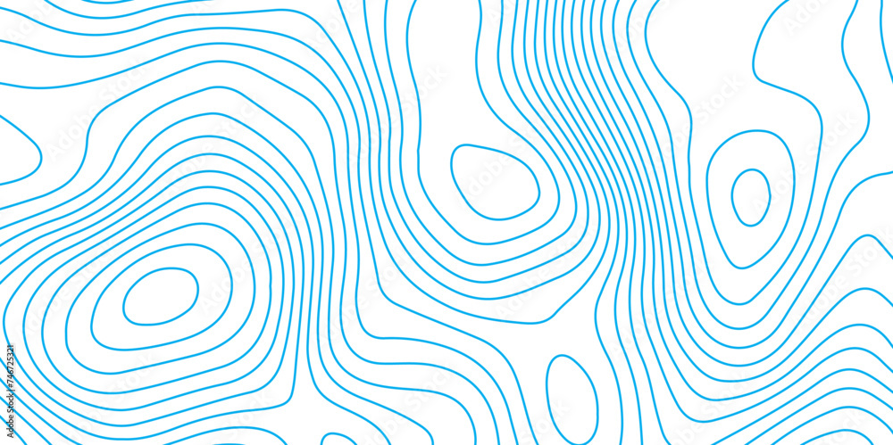 Abstract background with topographic contours map with blue color ...