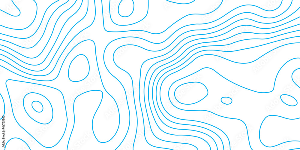 Abstract background with topographic contours map with blue color ...