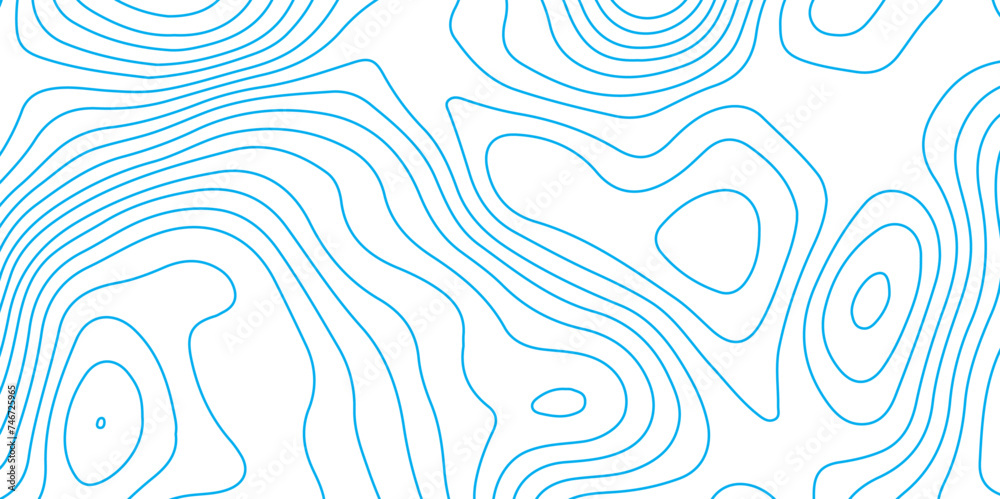 Abstract background with topographic contours map with blue color ...