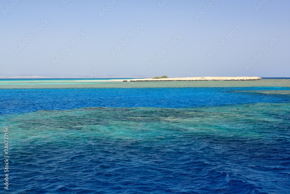 Captivating view of Egypt's Red Sea coral reef near Marsa Alam, Hamata ...