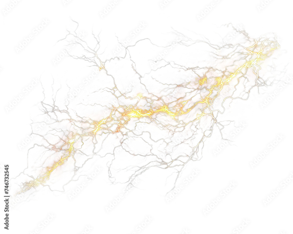 lightning on transparent background Stock Photo | Adobe Stock