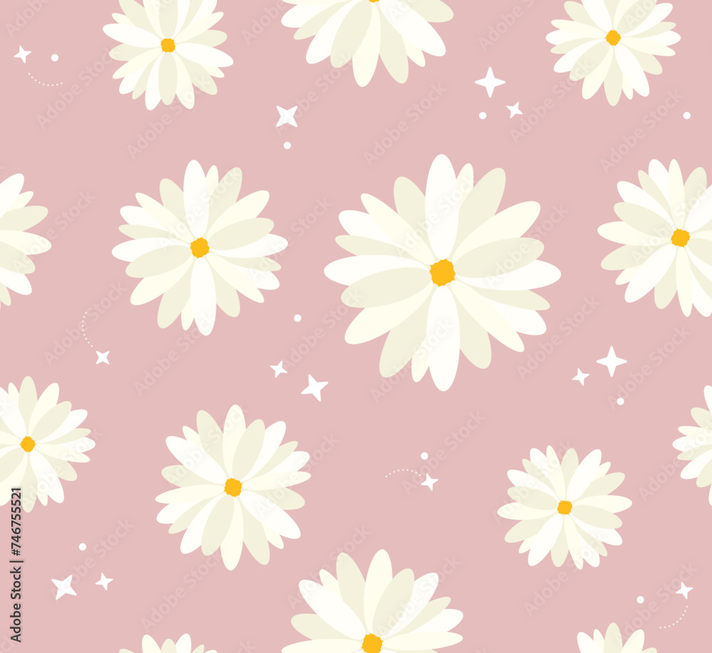 Flower Pattern, Daisy Pattern, Daisy Vector Illustration, Daisy ...