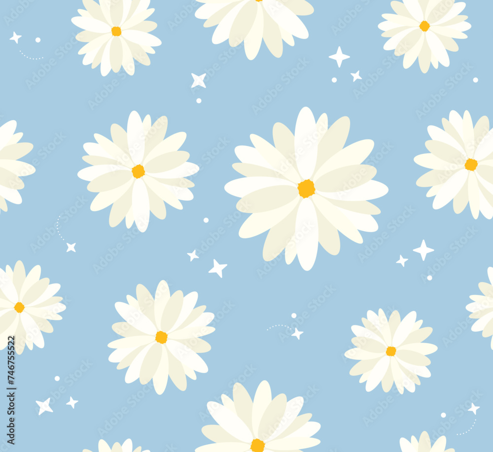 Flower Pattern, Daisy Pattern, Daisy Vector Illustration, Daisy ...