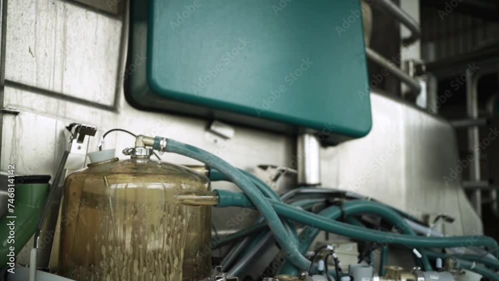 Cow milking system. Atomatiс dairy robot for milking cows at dairy farm Stock Video | Adobe Stock