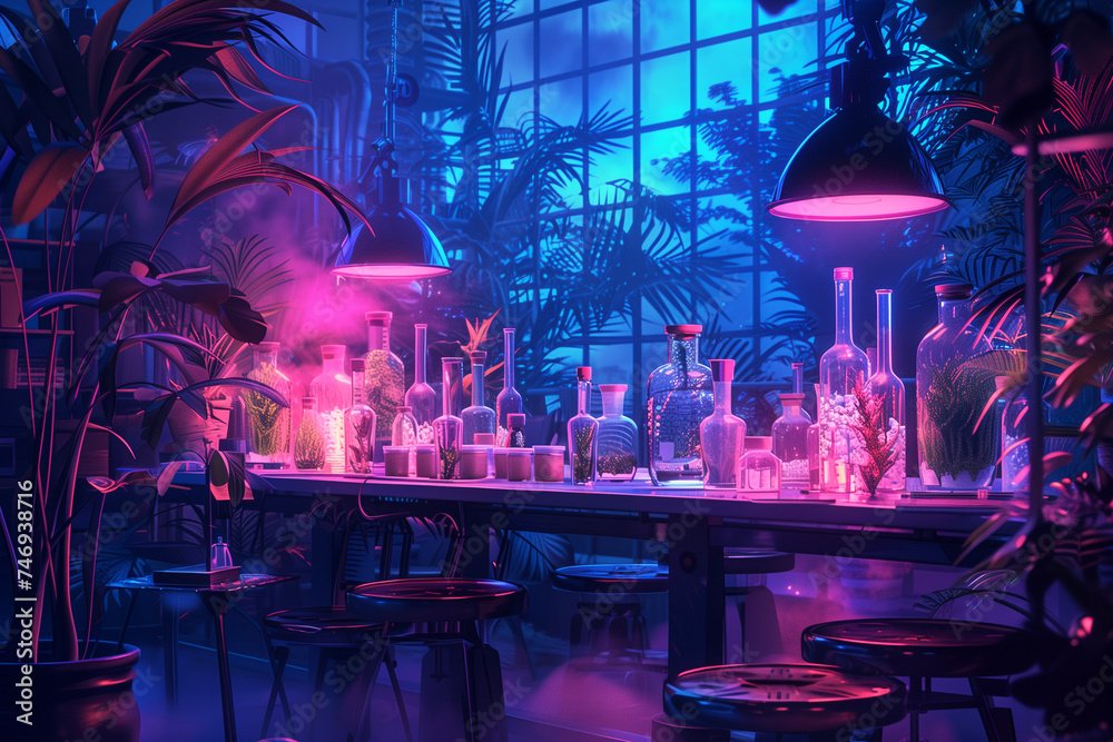 Neon-lit labs where AI develops new medicines from exotic plants, a ...
