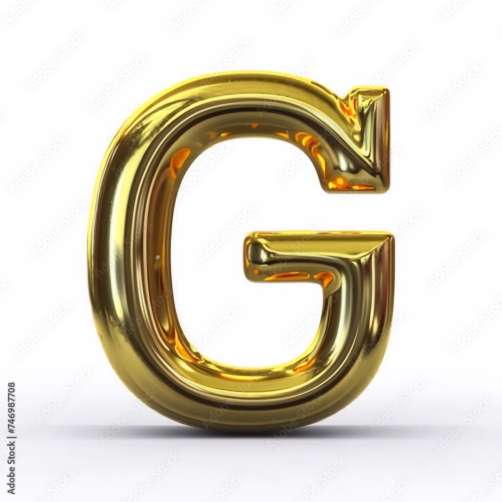 Word g with gold. Letter g with gold. 3D letter g for gold Outline ...