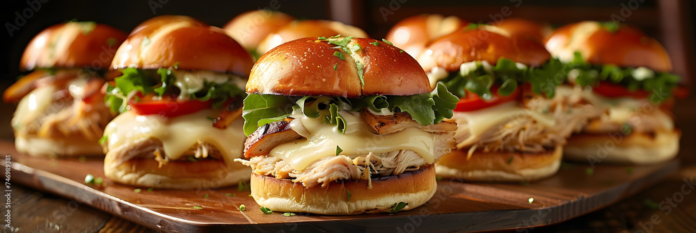 A colorful arrangement of turkey sliders takes center stage in this ...