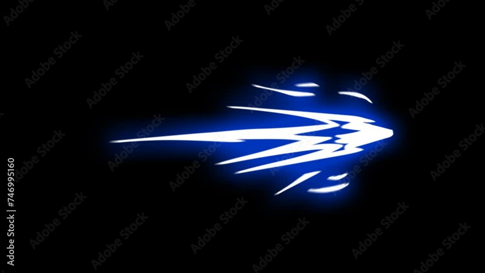 Vidéo Stock Cartoon Action Element Gun shot FX with side blast gun shot ...