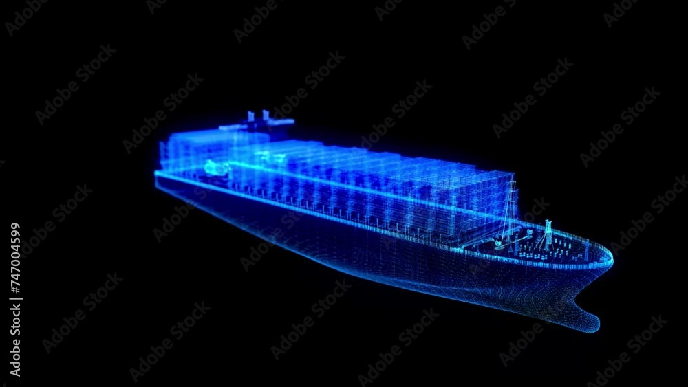 Container ship full load container for logistics import export ...