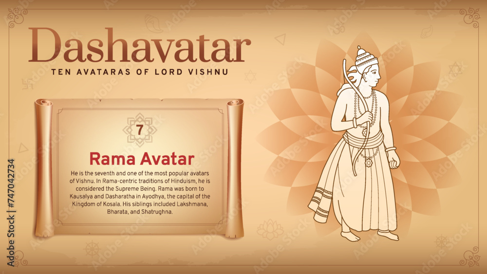 Rama Avatar-Unveiling Vishnu's Prince of Ayodhya Incarnation-A Vintage ...