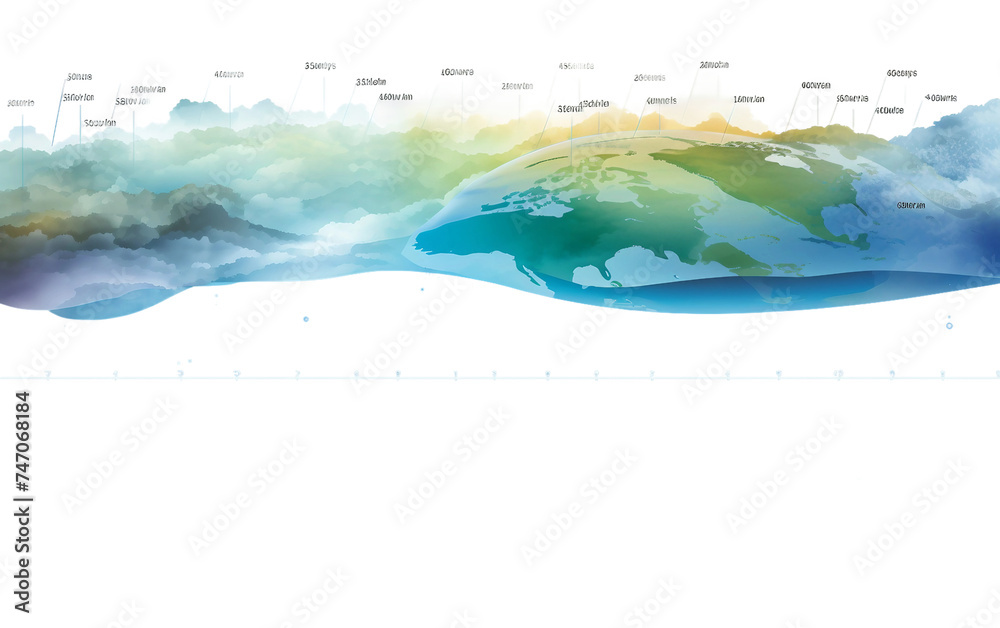 Depiction with Layers Including Troposphere Isolated on Transparent ...