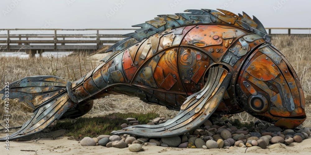 Recycled art sculptures from scrap metal and debris showcase artistic ...